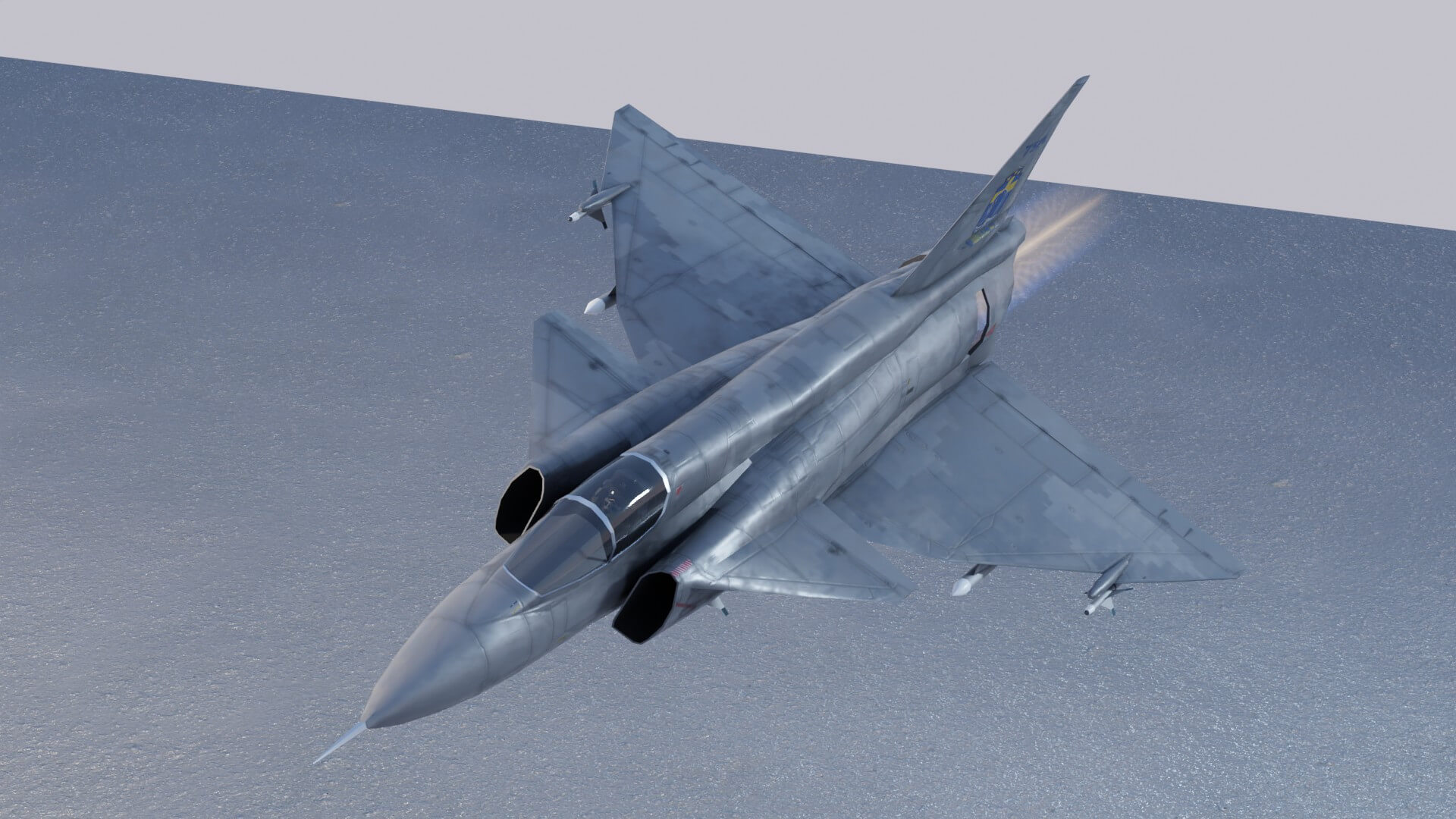 SAAB JAS-37 Viggen 3D Model by NETRUNNER_pl