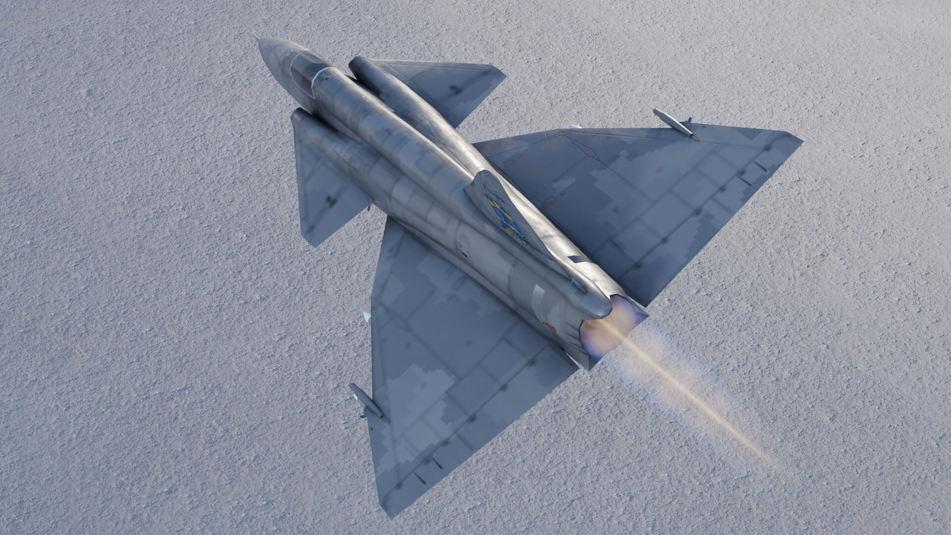 SAAB JAS-37 Viggen 3D Model by NETRUNNER_pl