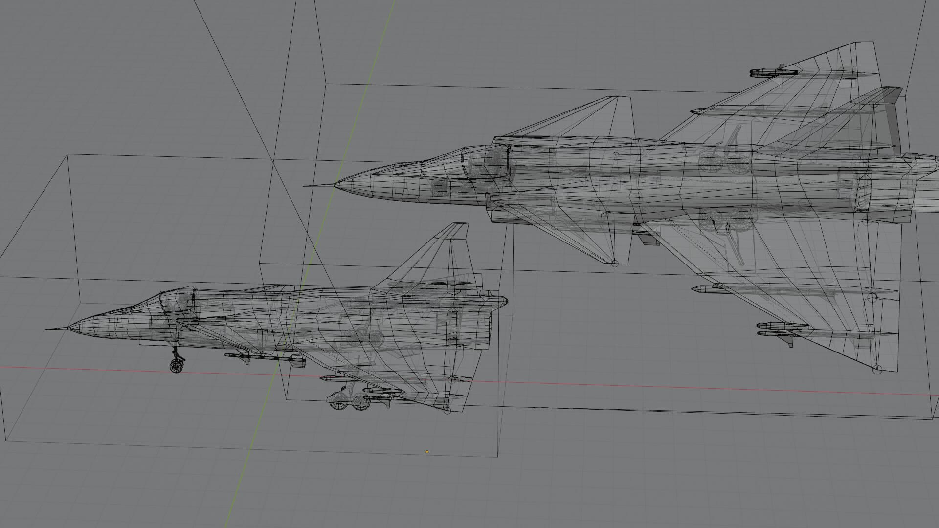 SAAB JAS-37 Viggen 3D Model by NETRUNNER_pl