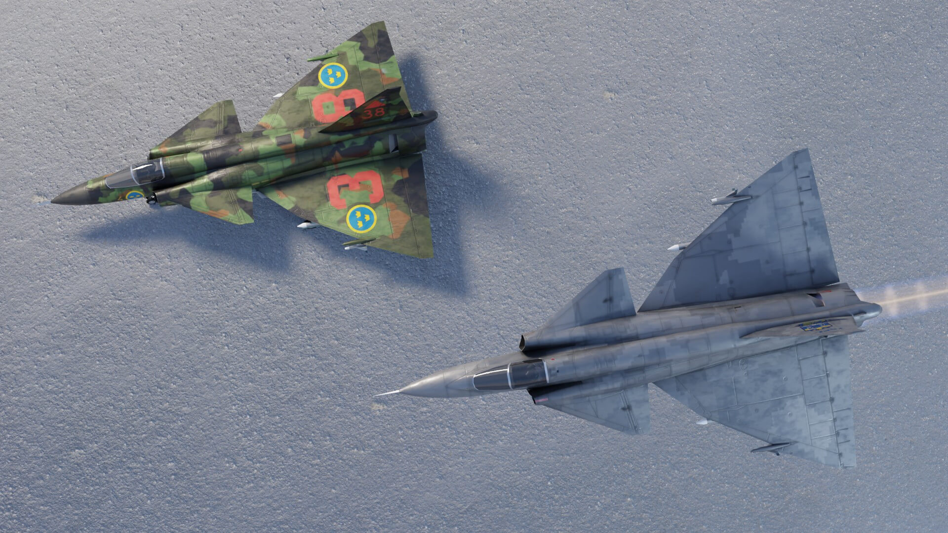 SAAB JAS-37 Viggen 3D Model by NETRUNNER_pl