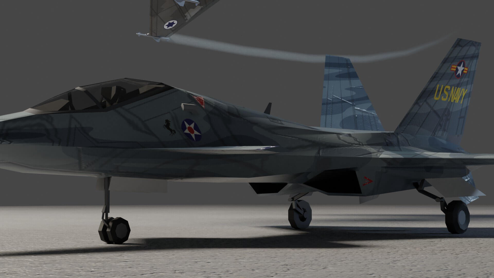 Skunk F-33 Lancer Generic Jet Fighter 3D Model by NETRUNNER_pl