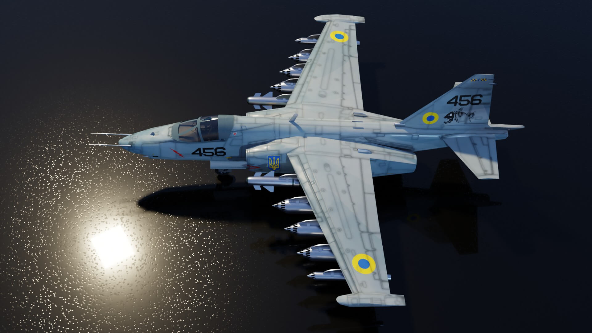 Sukhoi SU-25 Frogfoot 3D Model by NETRUNNER_pl