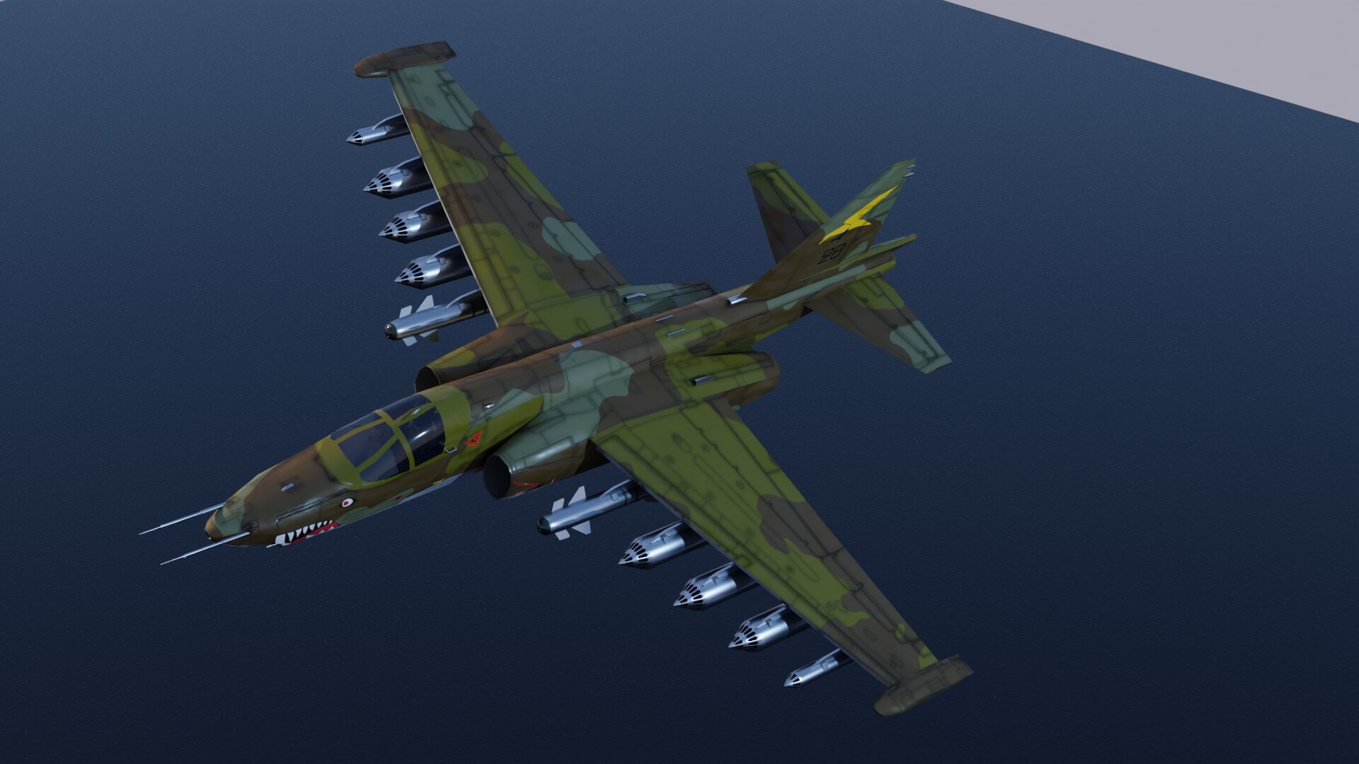 Sukhoi SU-25 Frogfoot 3D Model by NETRUNNER_pl