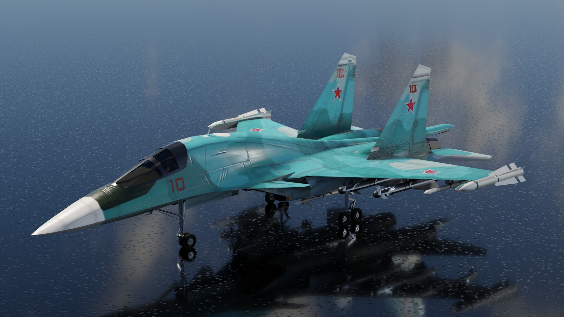 Sukhoi SU-34 Fullback 3D Model by NETRUNNER_pl