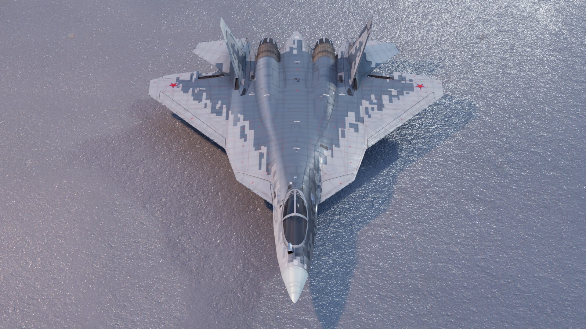 Sukhoi SU-57 Felon 3D Model by NETRUNNER_pl