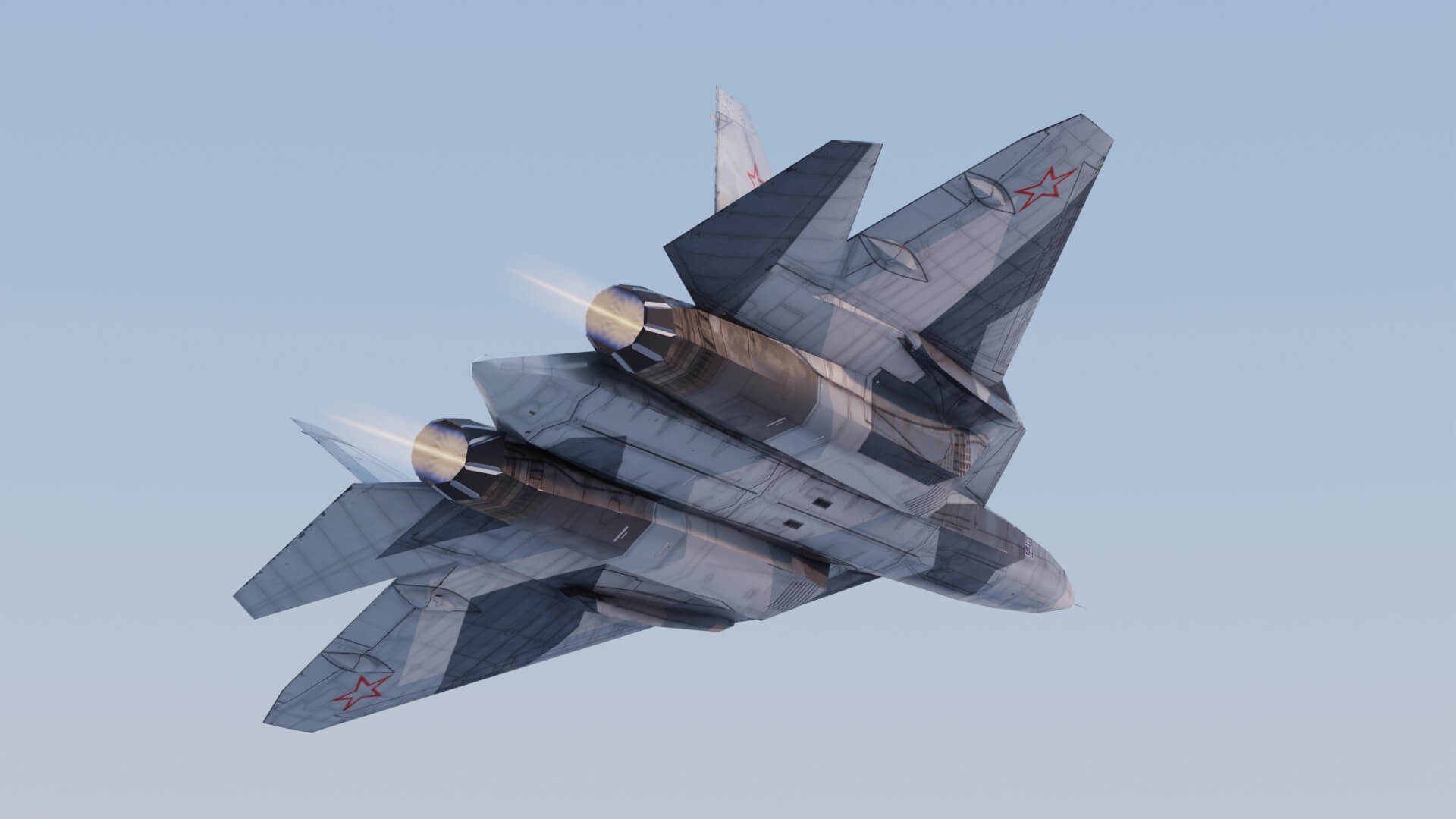Sukhoi SU-57 Felon 3D Model by NETRUNNER_pl
