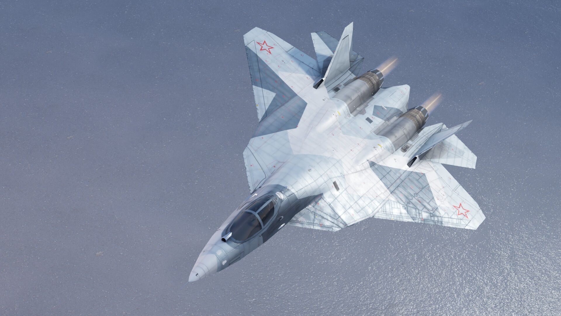 Sukhoi SU-57 Felon 3D Model by NETRUNNER_pl