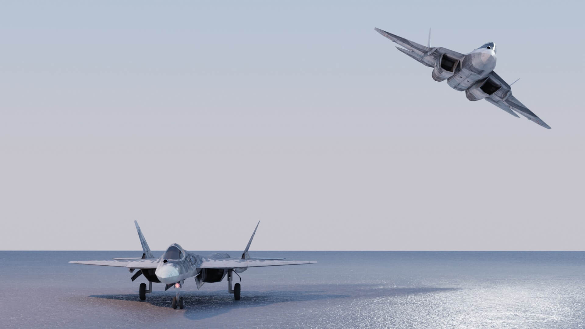 Sukhoi SU-57 Felon 3D Model by NETRUNNER_pl