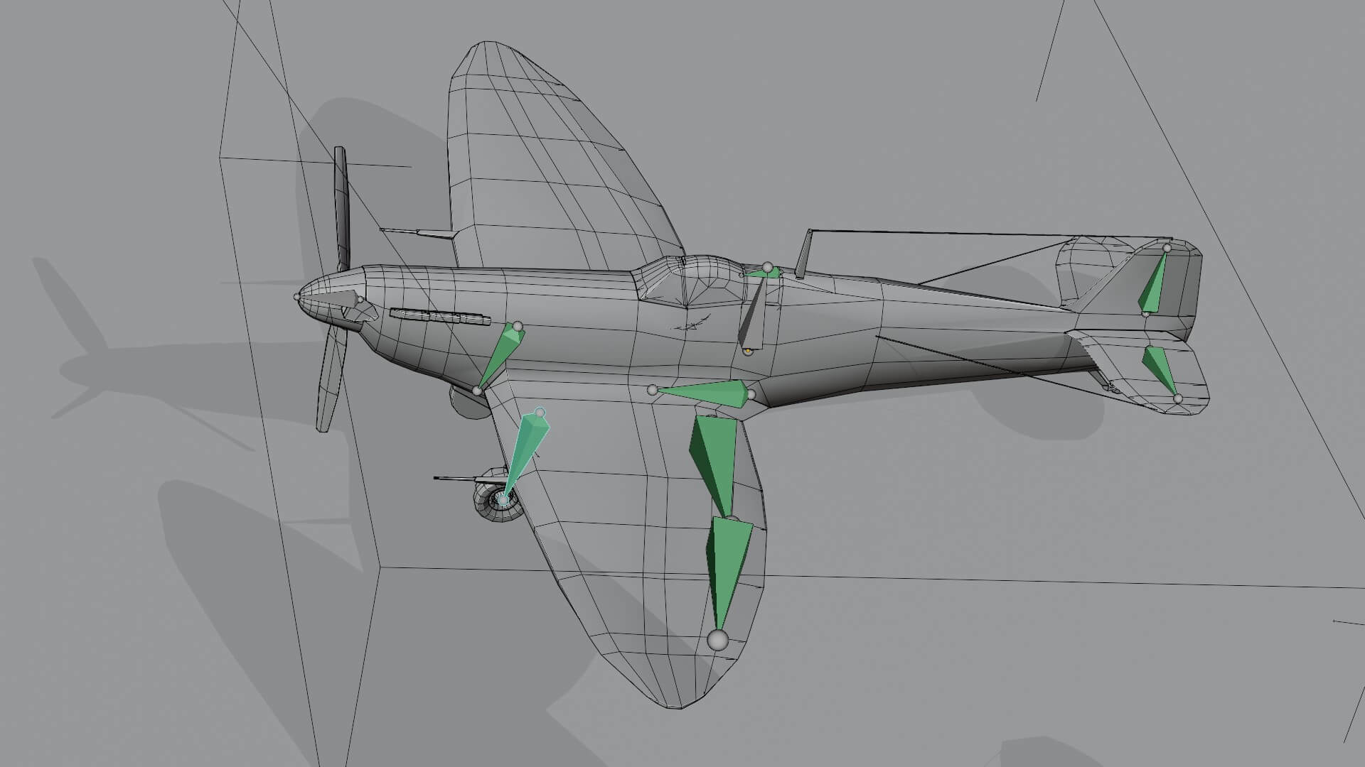 Supermarine Spitfire - 3D Model by NETRUNNER_pl