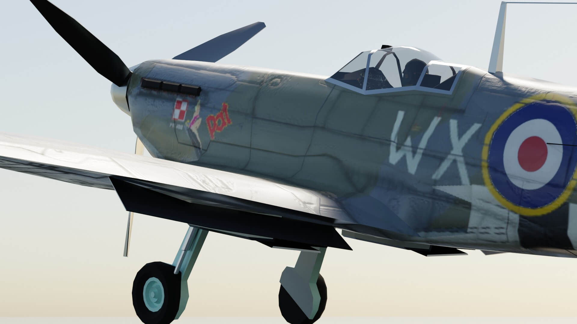 Supermarine Spitfire - 3D Model by NETRUNNER_pl
