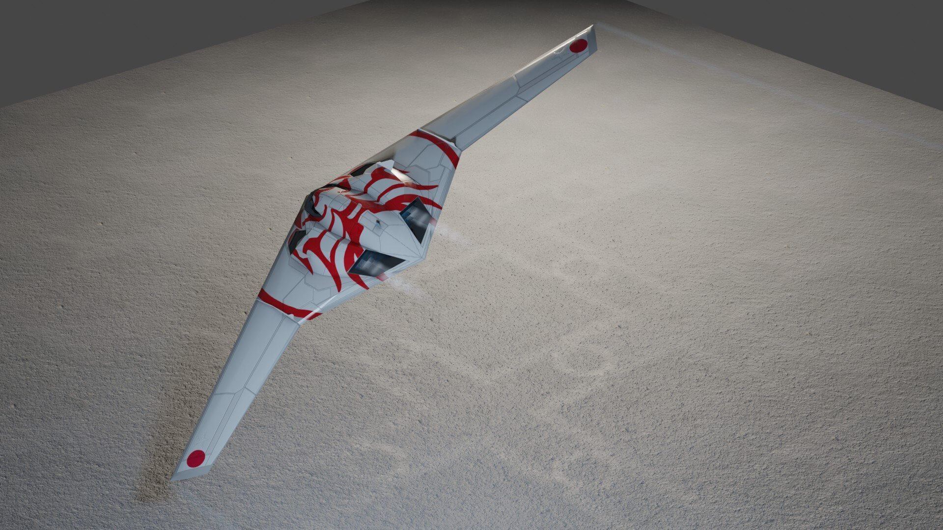 TU-222 Concept Stealth Bomber 3D Model by NETRUNNER_pl