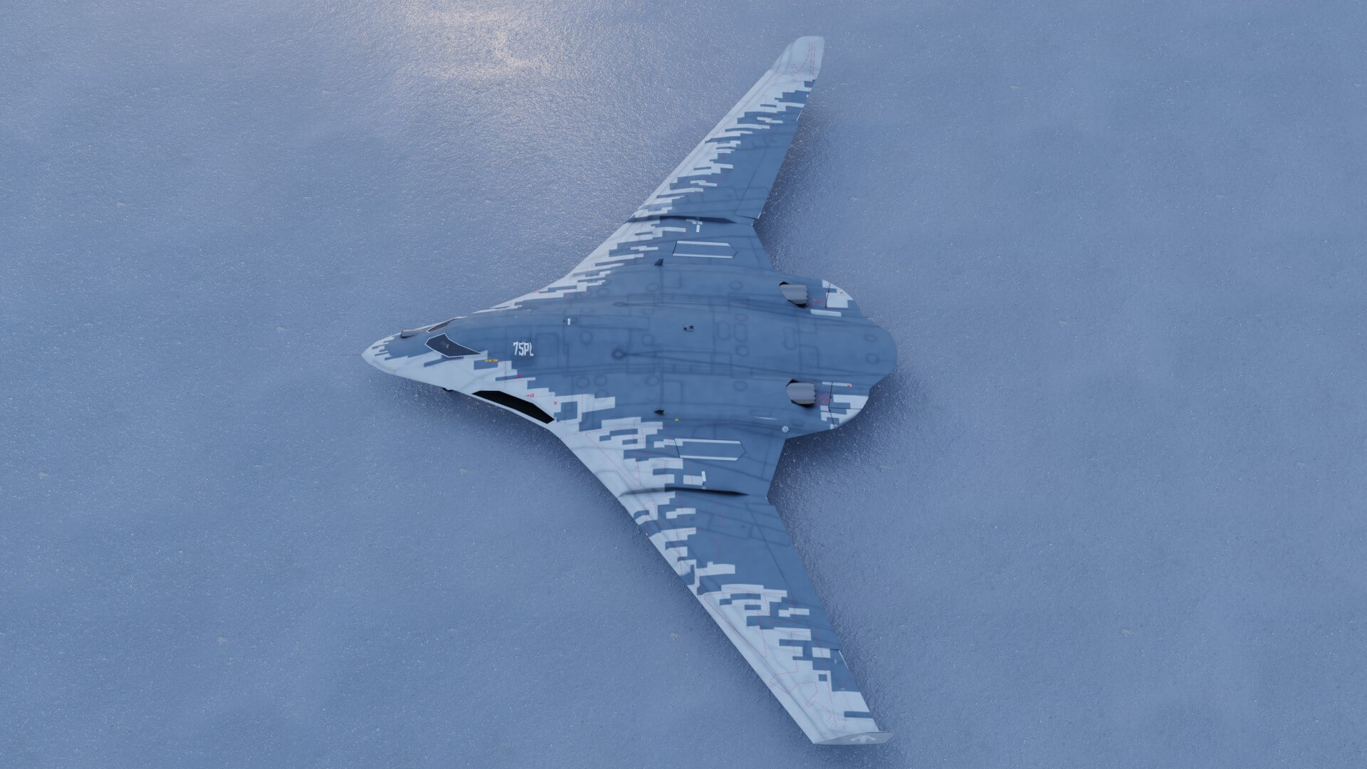 Tupolev PAK DA Envoy - 3D Model by NETRUNNER_pl