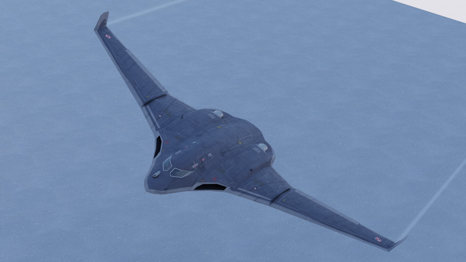 Tupolev PAK DA Envoy - 3D Model by NETRUNNER_pl