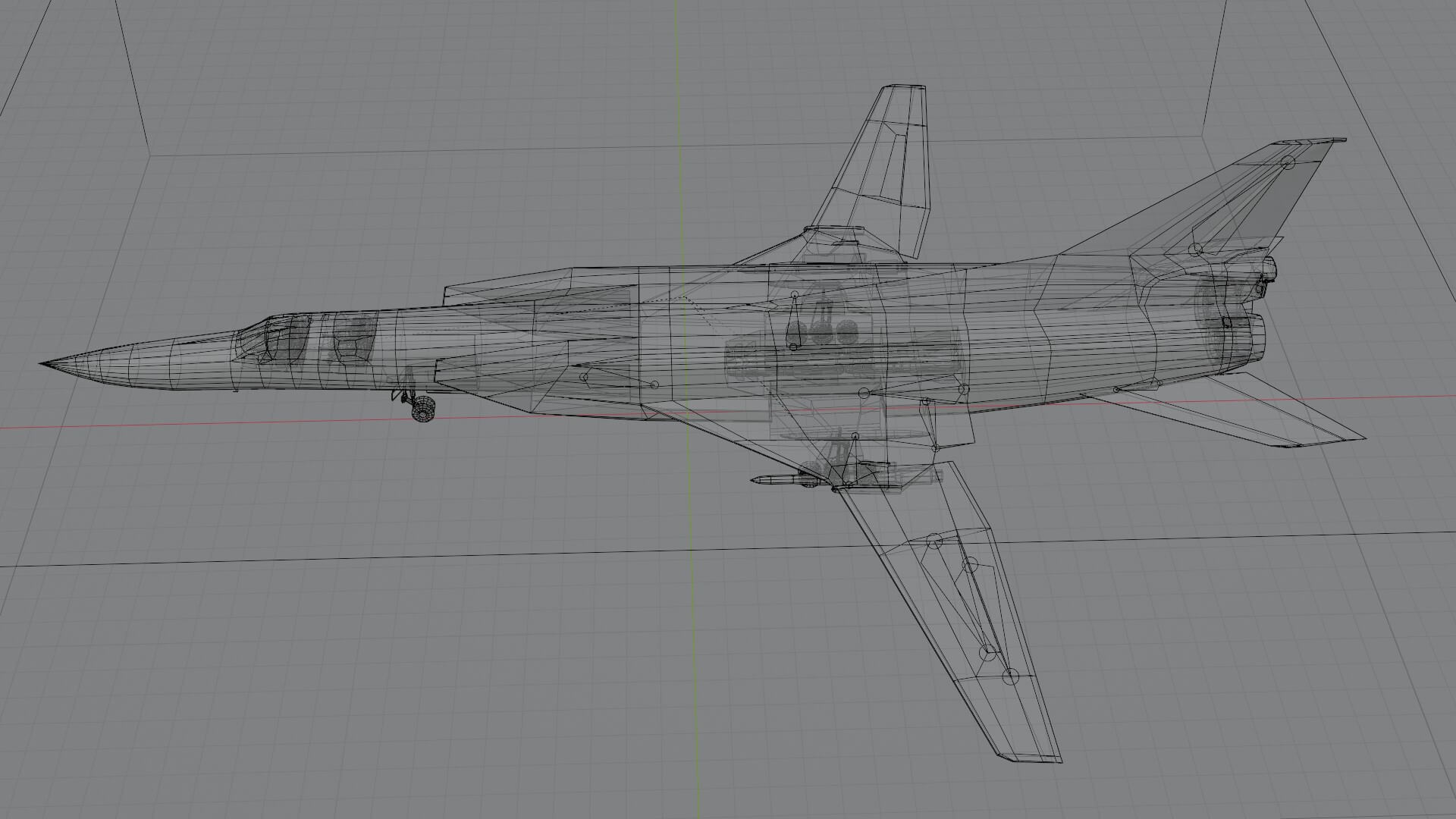 Tupolev Tu-22M3 Backfire 3D Model by NETRUNNER_pl