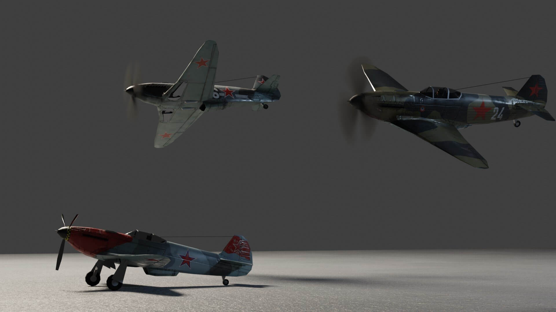 Yakovlev YAK-3 WW2 Fighter 3D Model by NETRUNNER_pl