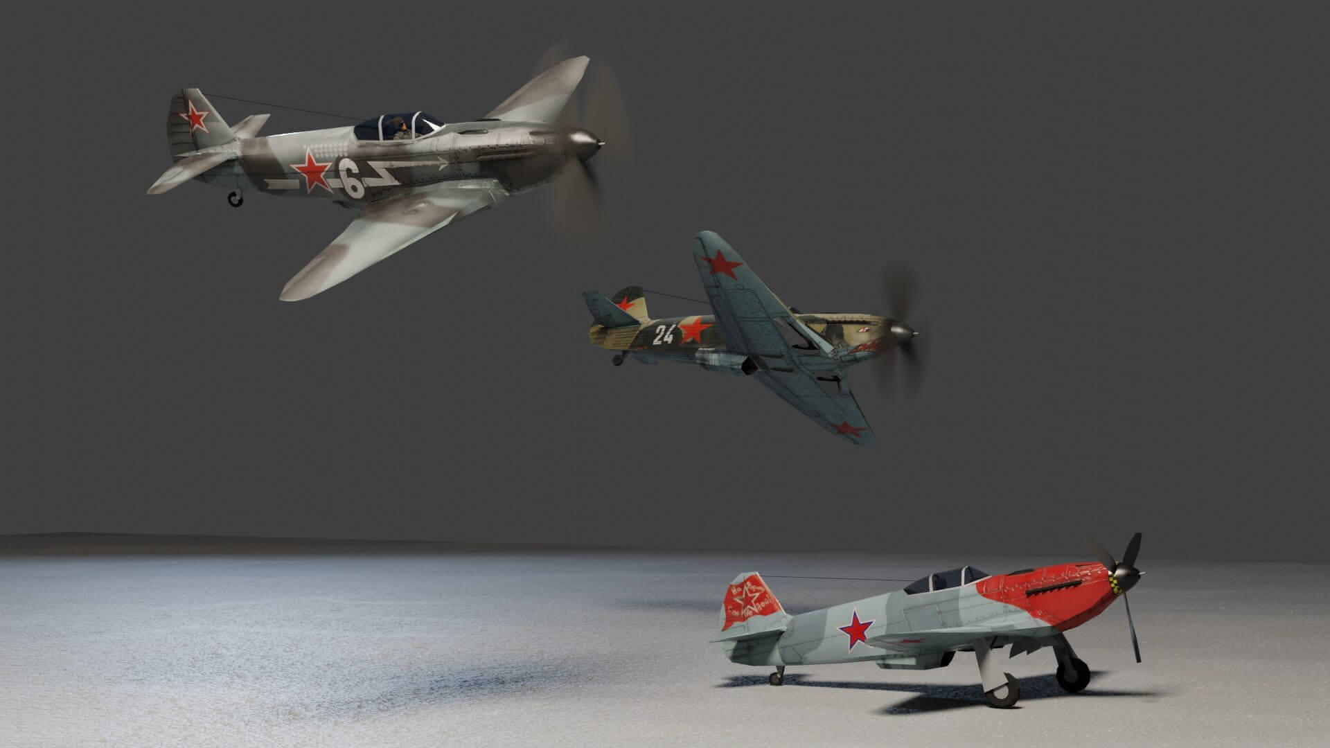 Yakovlev YAK-3 WW2 Fighter 3D Model by NETRUNNER_pl