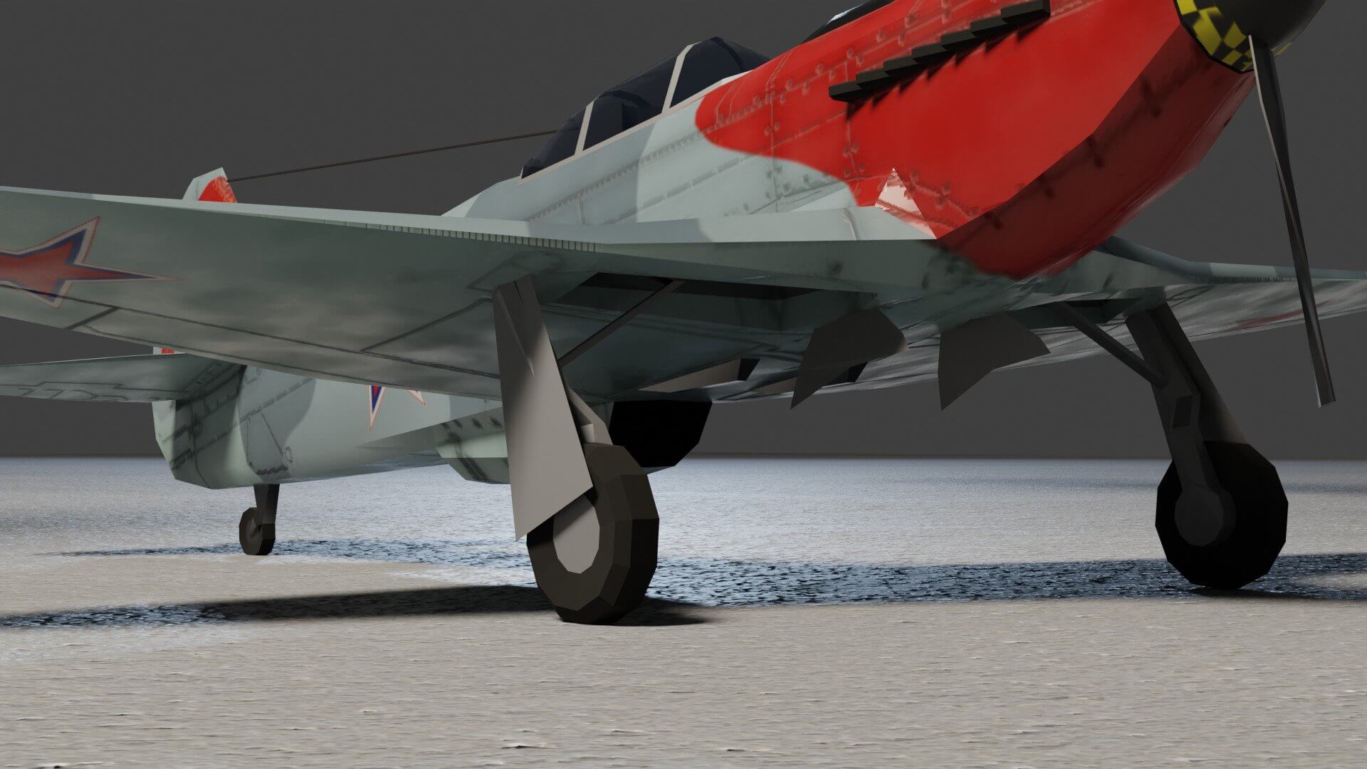 Yakovlev YAK-3 WW2 Fighter 3D Model by NETRUNNER_pl