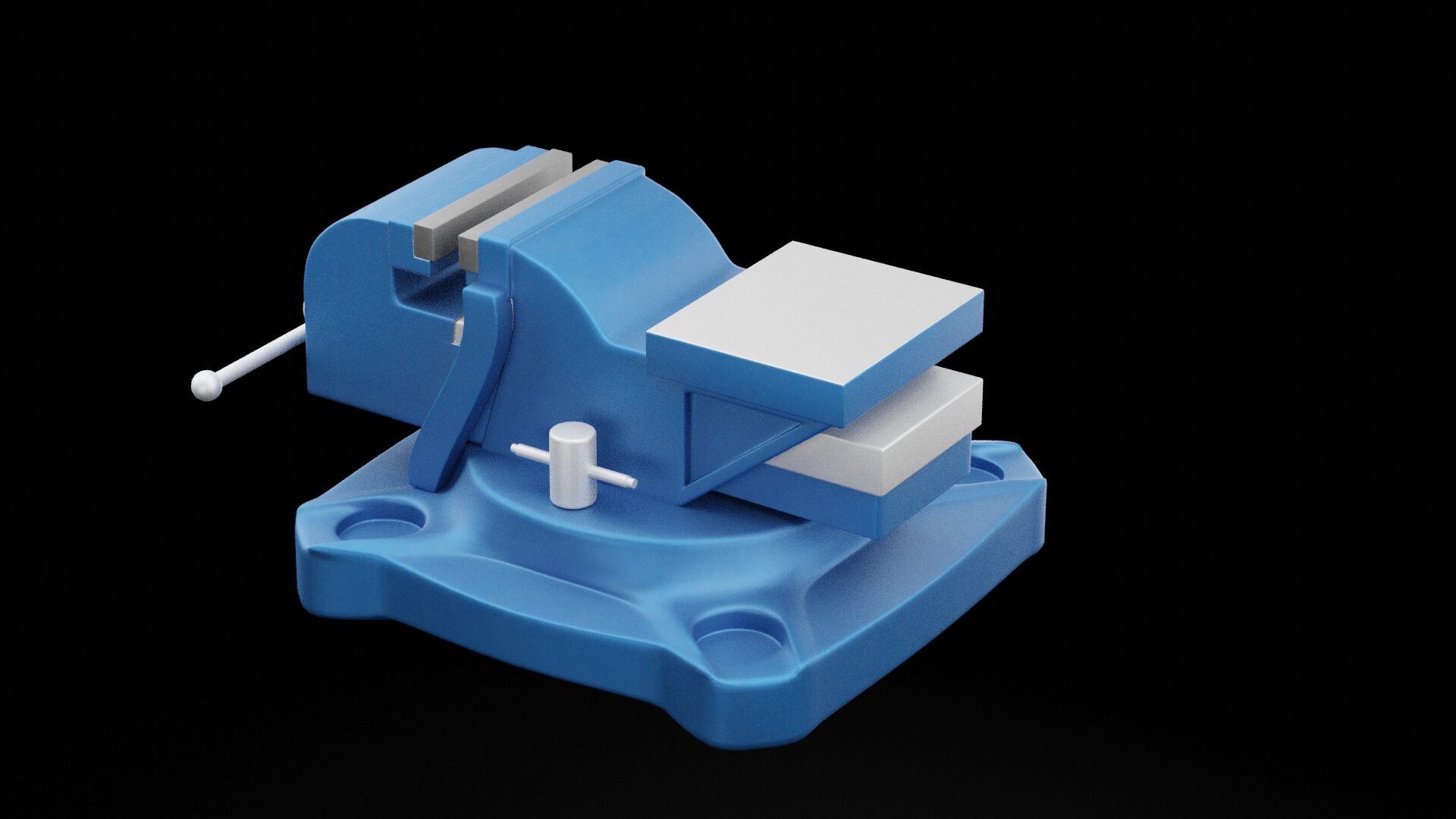 Blue Vise Tool - 3D Model by Neuroforge3D