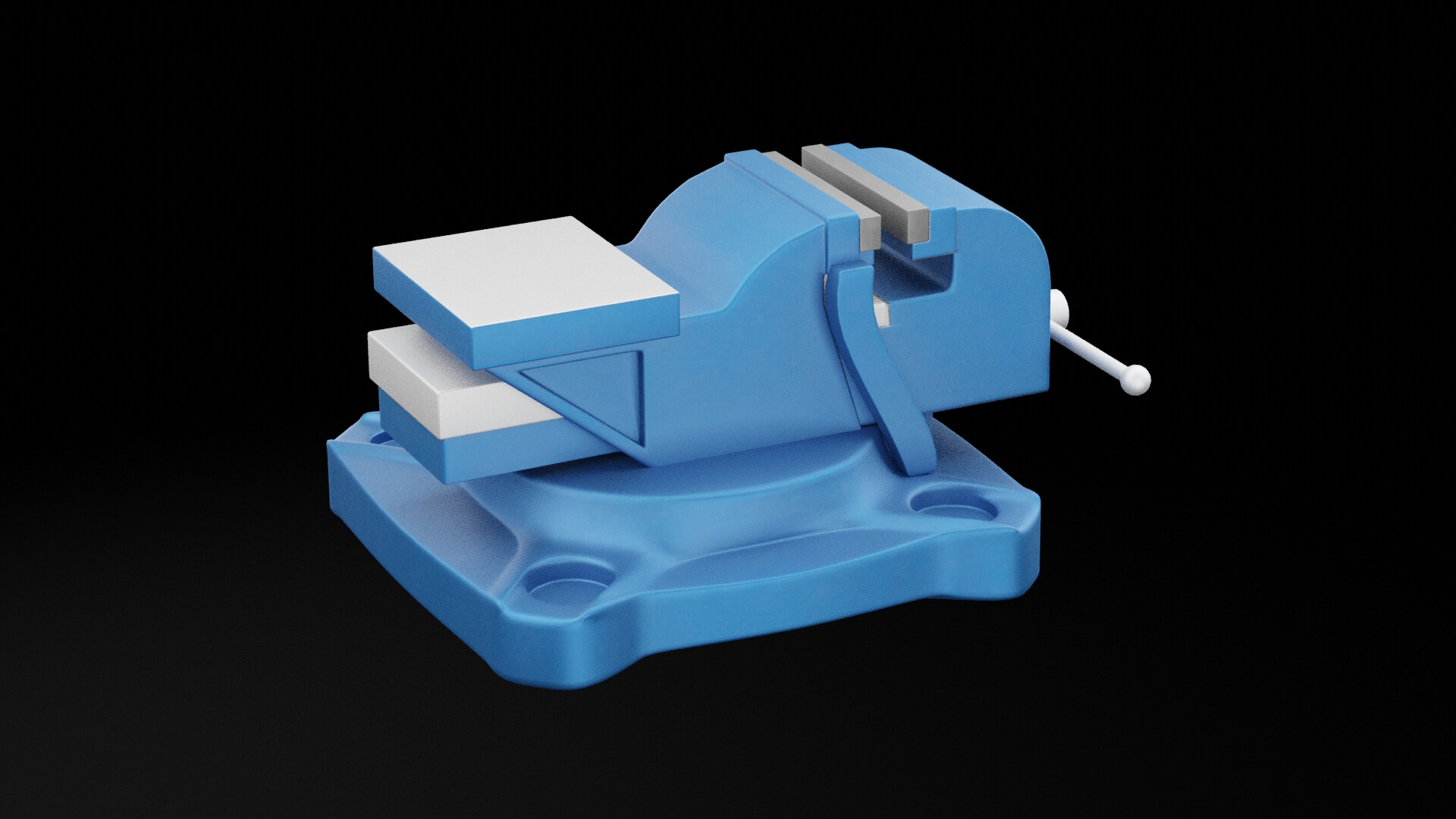 Blue Vise Tool - 3D Model by Neuroforge3D