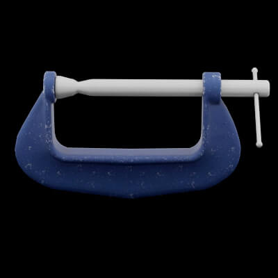 Blue Clamp G - 3D Model by Neuroforge3D