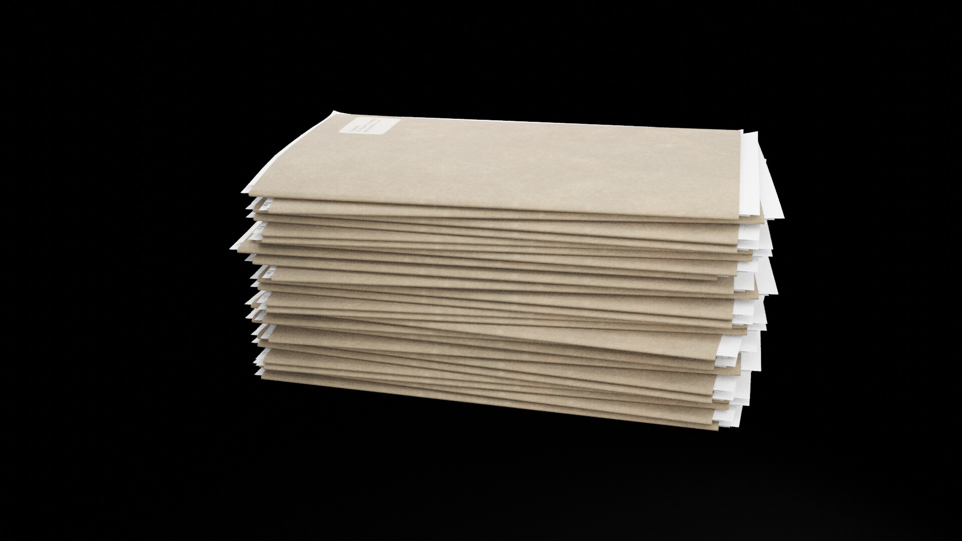 Card Folder Pile - 3D Model by Neuroforge3D