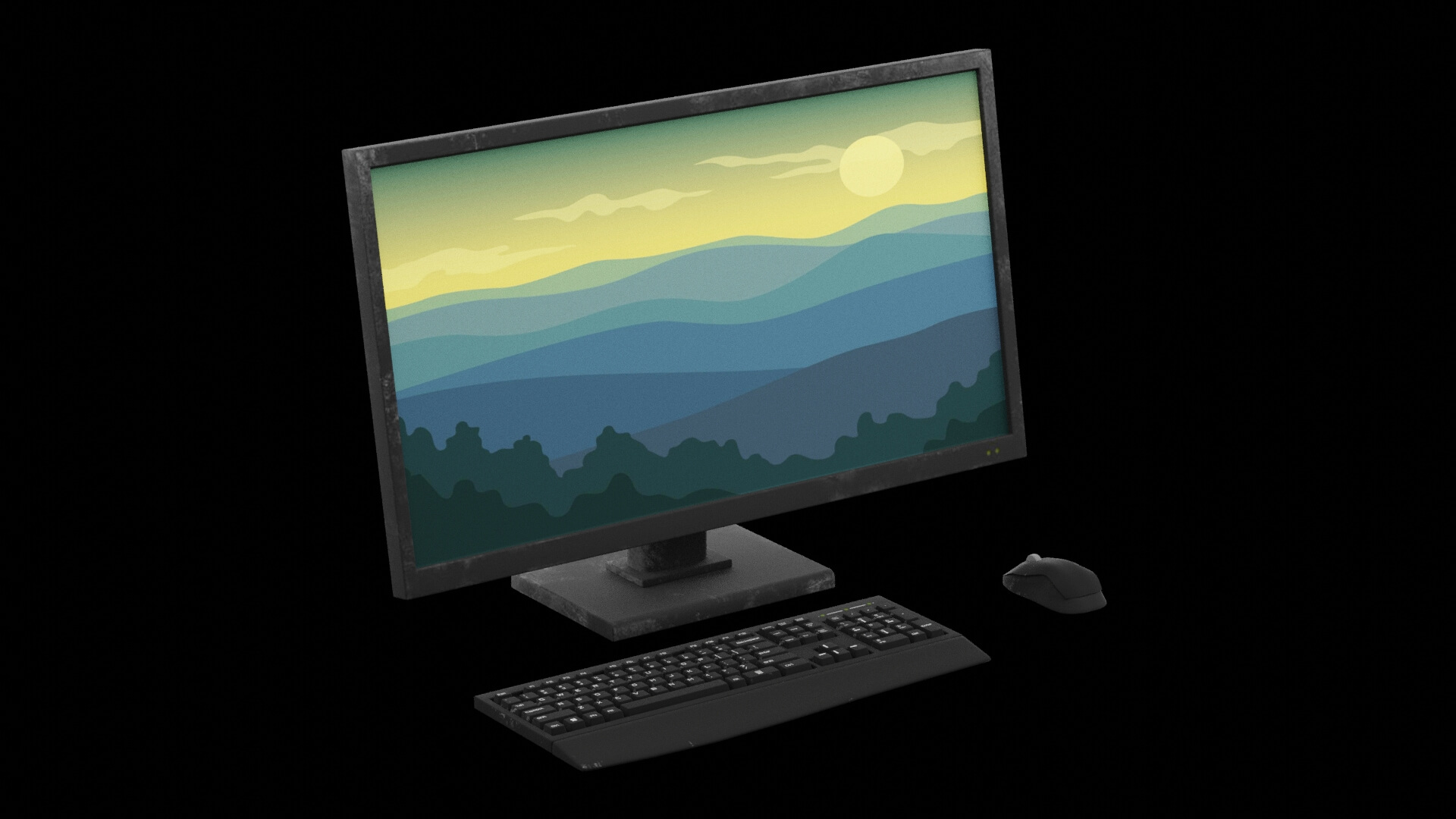 Computer Set - 3D Model by Neuroforge3D