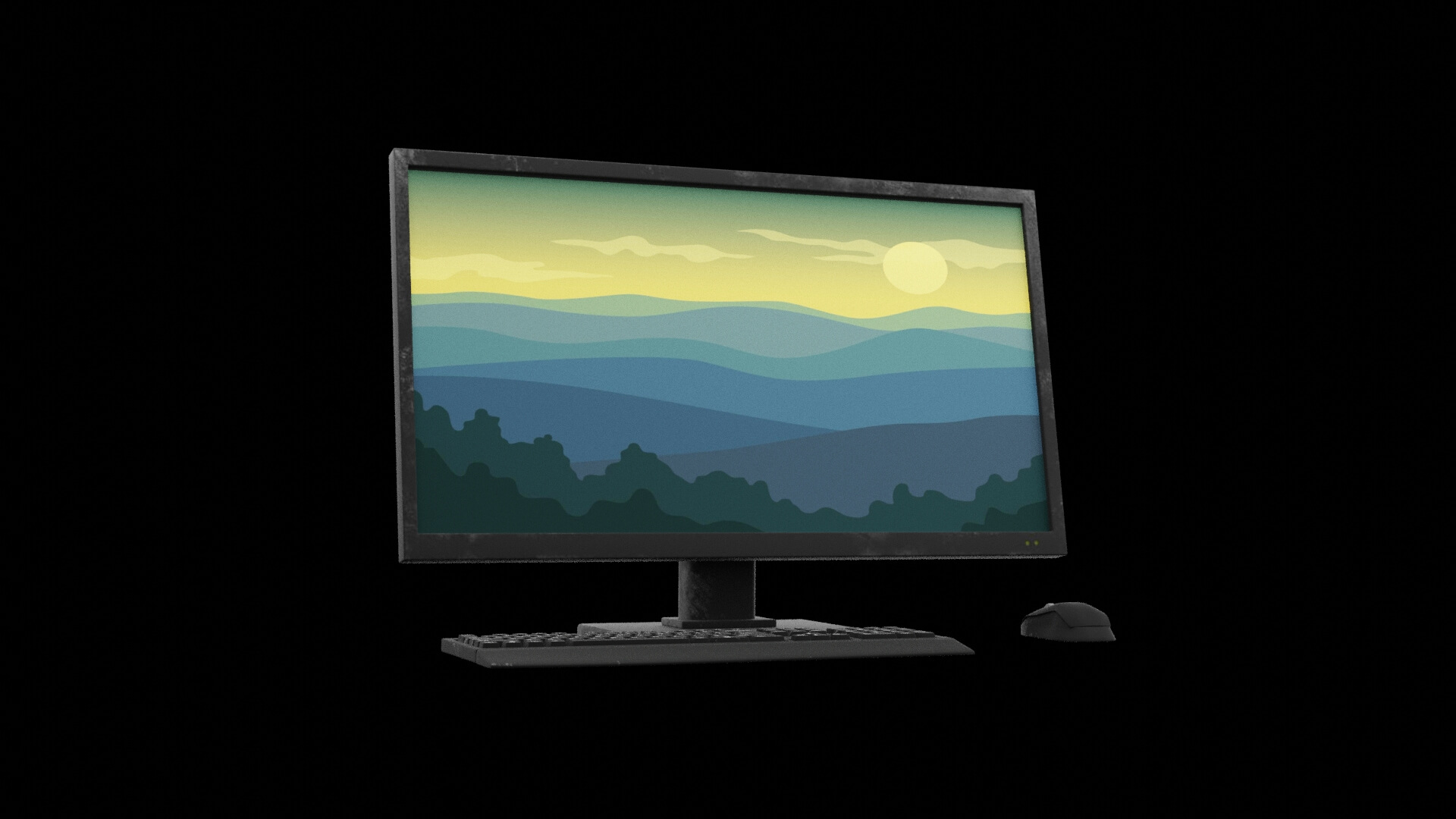 Computer Set - 3D Model by Neuroforge3D