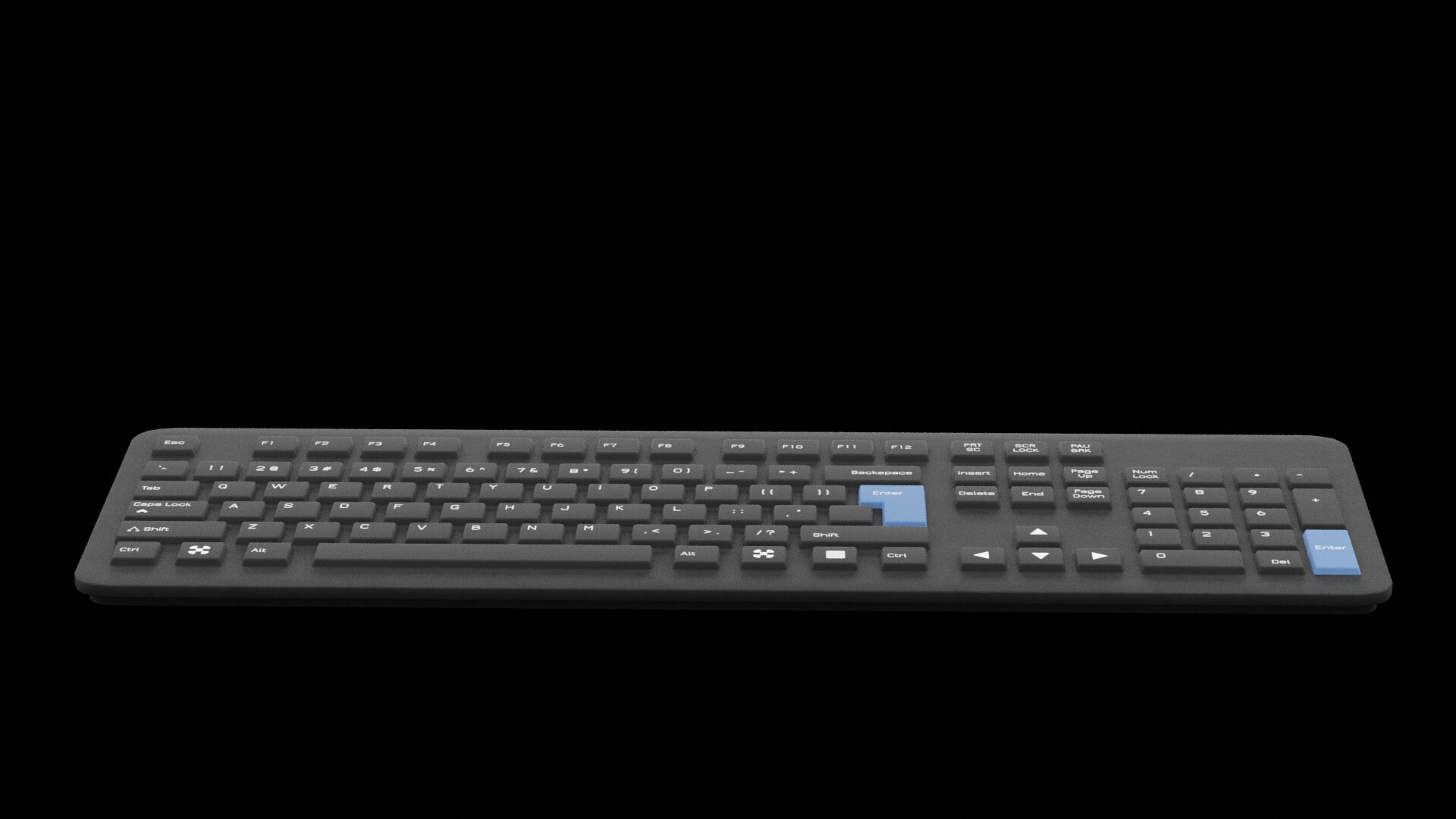 Computer Keyboard - Free 3D Model by Neuroforge3D
