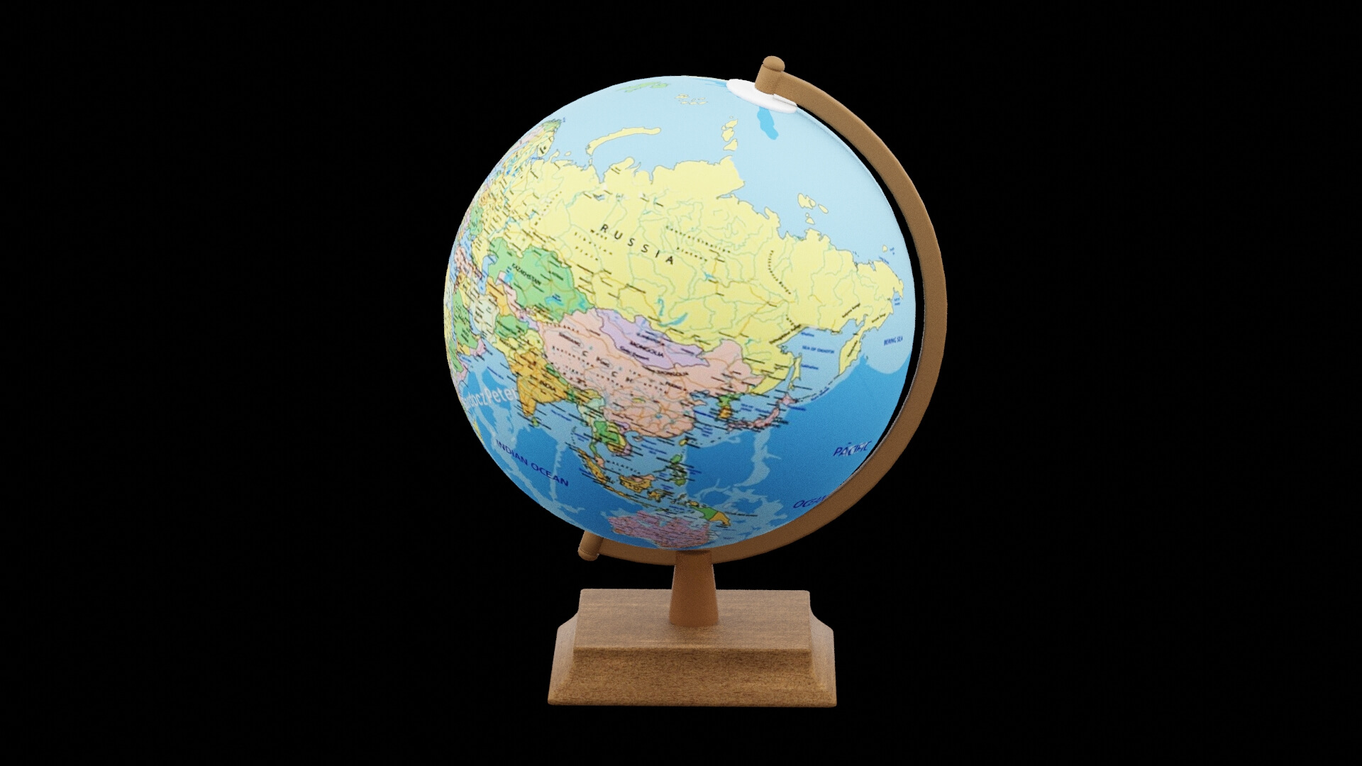 World Globe Map - 3D Model by Neuroforge3D