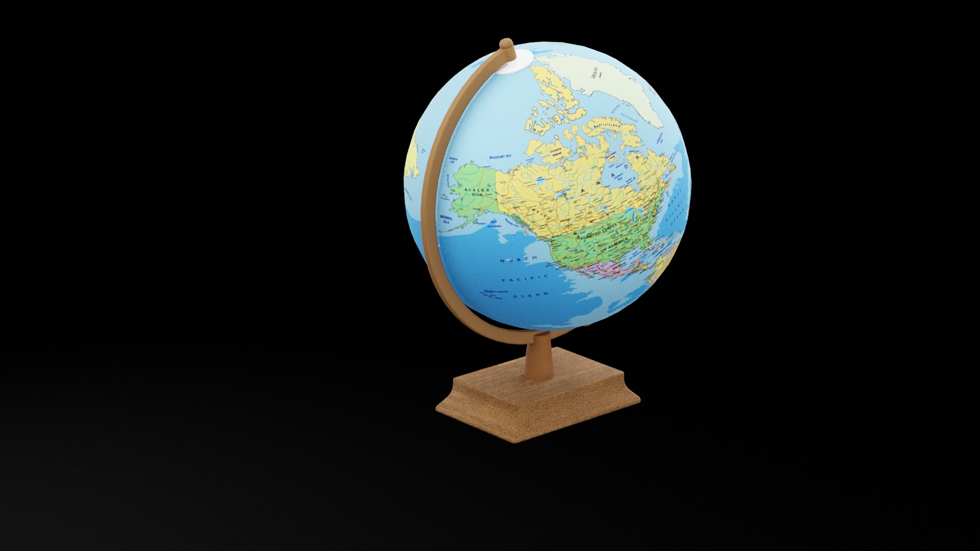 World Globe Map - 3D Model by Neuroforge3D