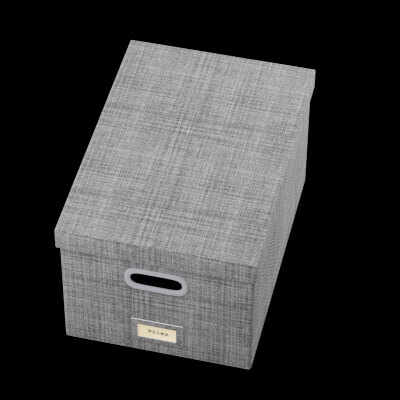 Gray Storage Box - 3D Model by Neuroforge3D