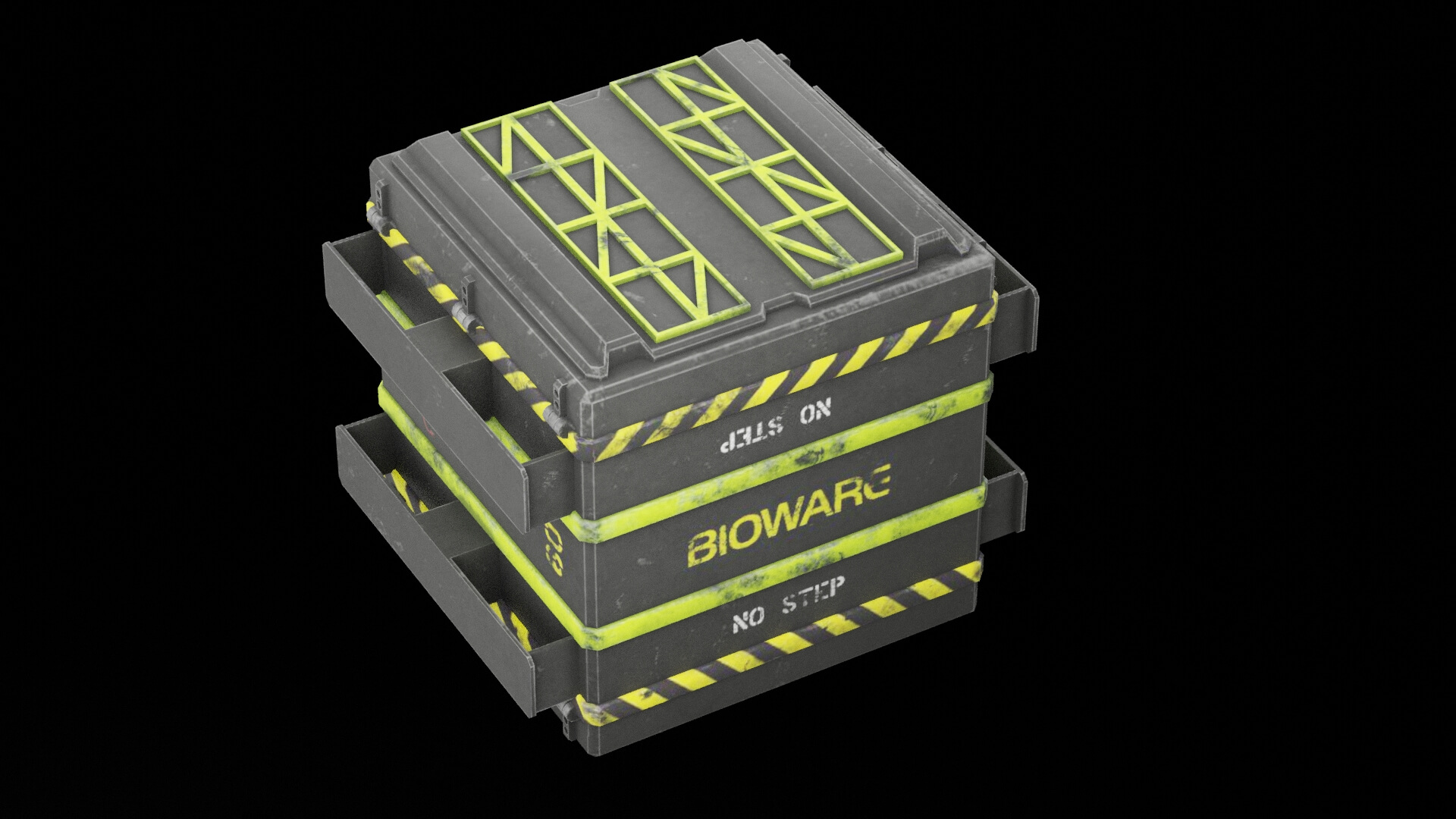 Green Sci-Fi Bioware Cell 3D Model by Neuroforge3D