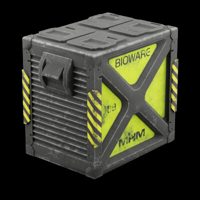 Gray Sci-Fi Bioware Container 3D Model by Neuroforge3D
