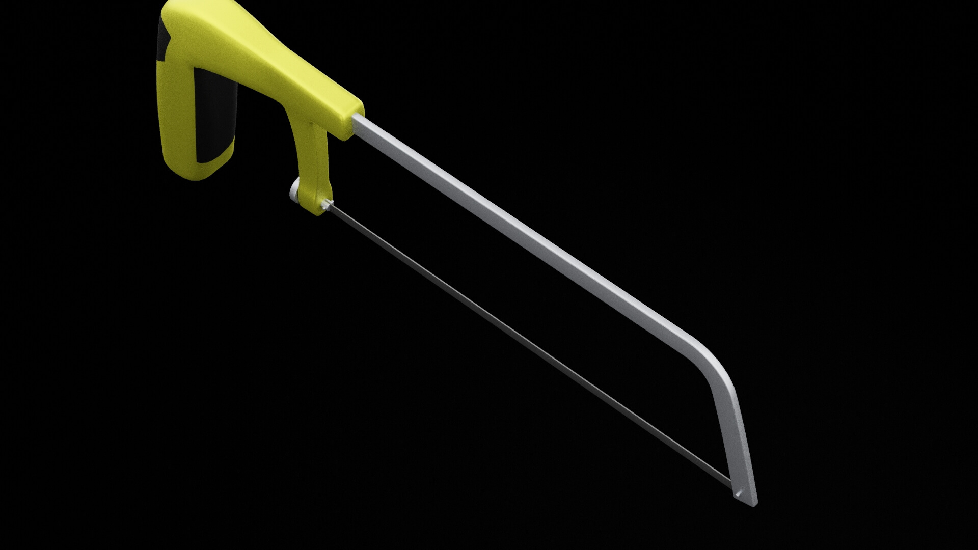 Yellow Hack Saw - 3D Model by Neuroforge3D