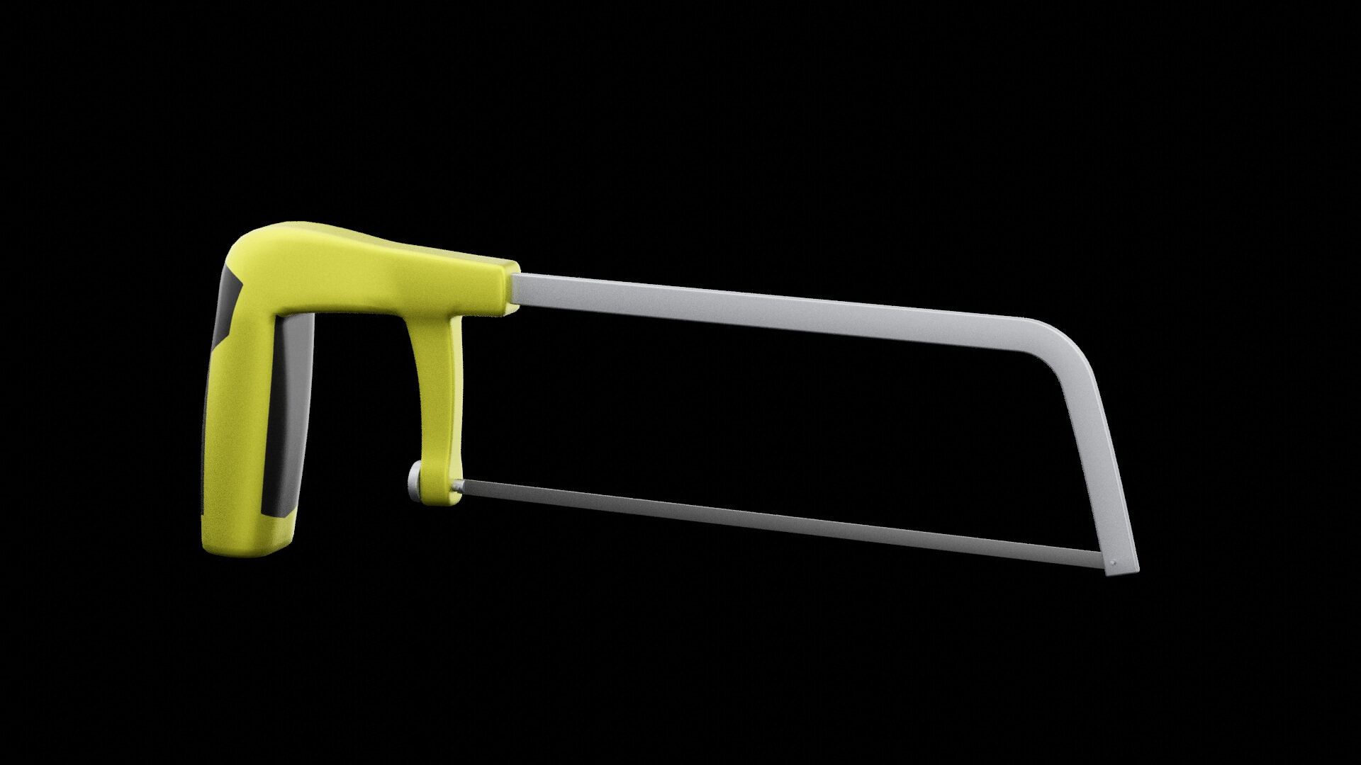 Yellow Hack Saw - 3D Model by Neuroforge3D