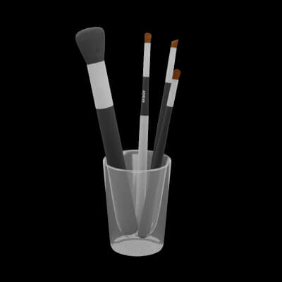 Makeup Brushes - 3D Model by Neuroforge3D