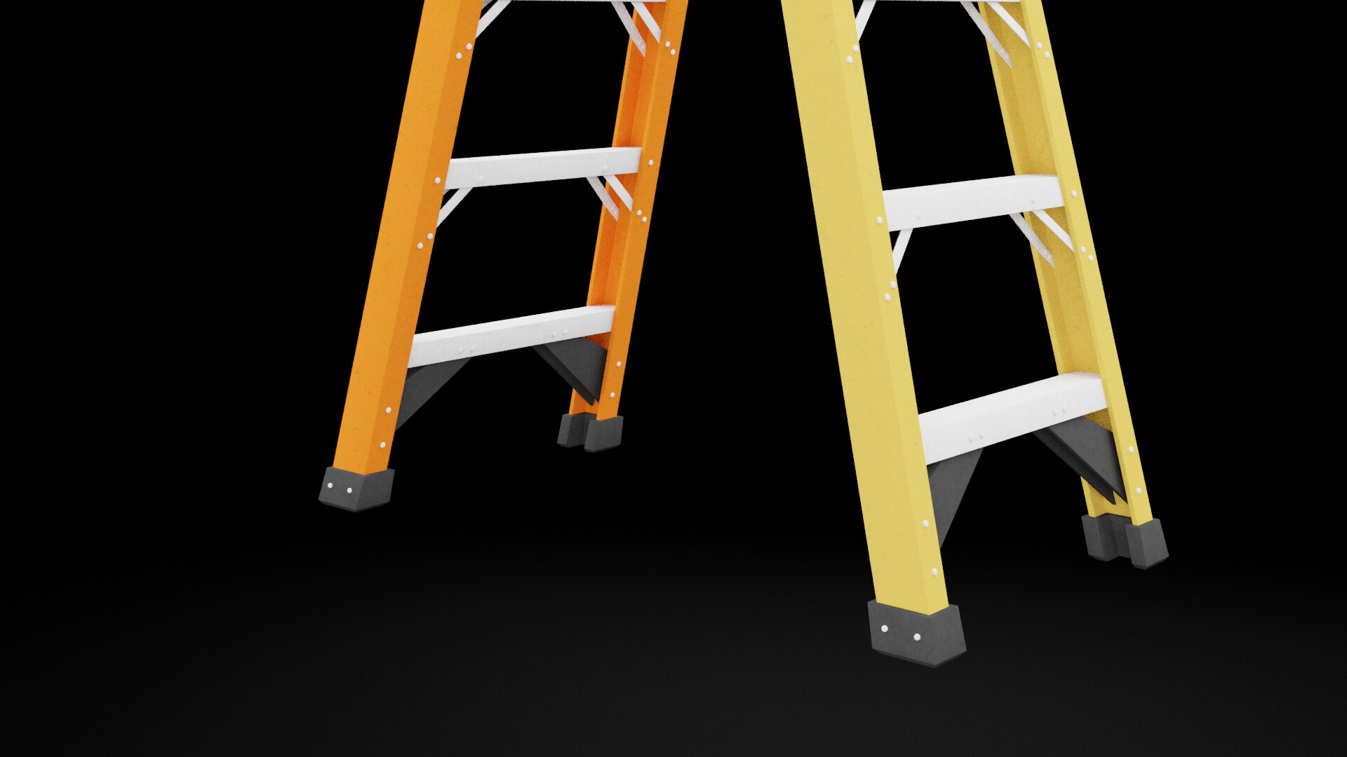 Orange Ladder - 3D Model by Neuroforge3D