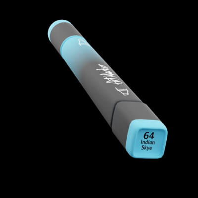 Painting Cyan Marker - 3D Model by Neuroforge3D
