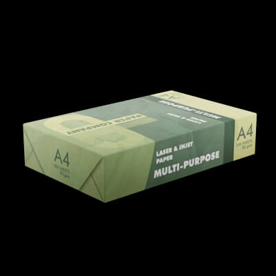 Green A4 Paper Ream - 3D Model by Neuroforge3D