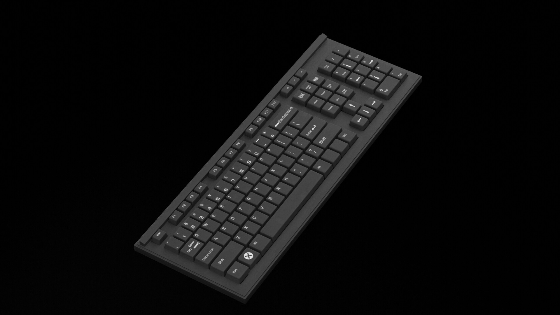 Keyboard Computer - 3D Model by Neuroforge3D