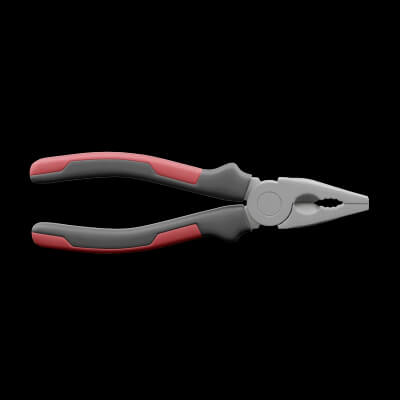 Red and Black Pliers - 3D Model by Neuroforge3D
