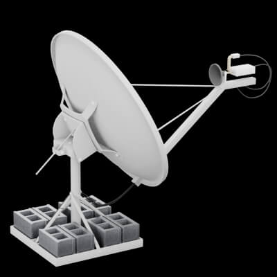 Satellite Dish - 3D Model by Neuroforge3D