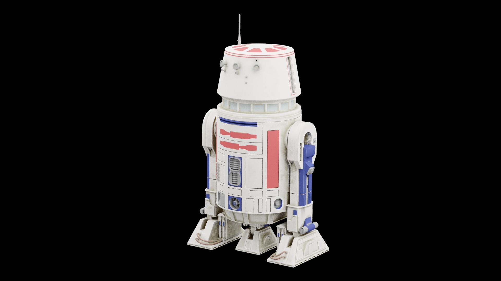 Sci-Fi Droid 3D Model by Neuroforge3D
