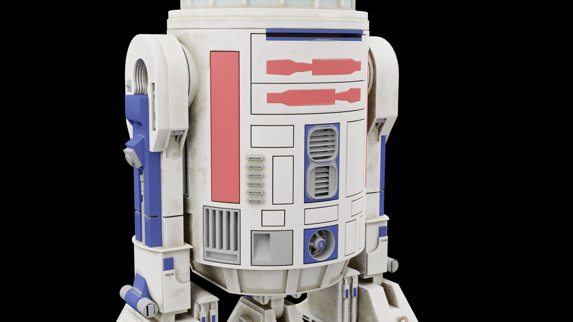 Sci-Fi Droid 3D Model by Neuroforge3D