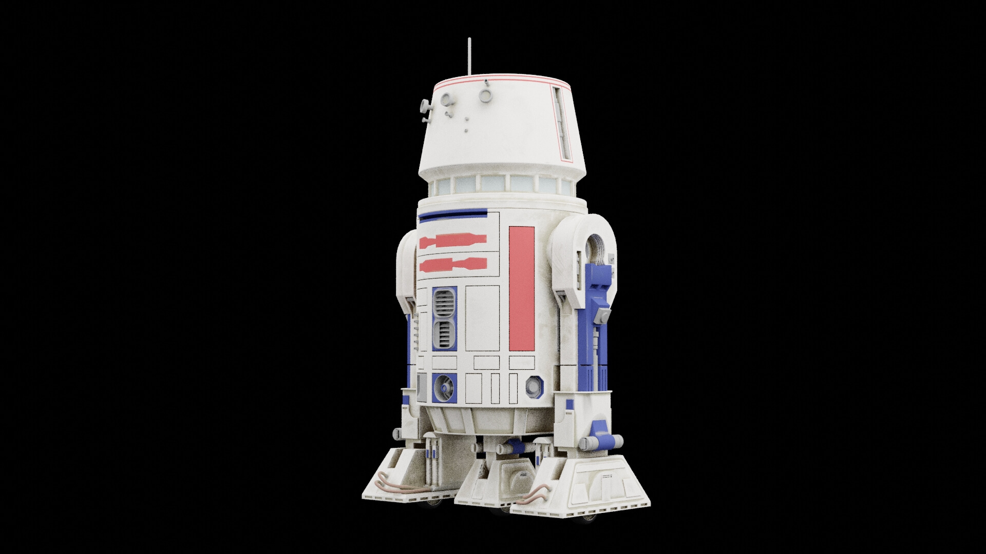 Sci-Fi Droid 3D Model by Neuroforge3D