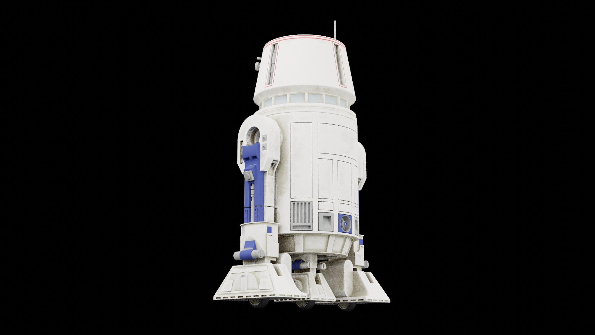 Sci-Fi Droid 3D Model by Neuroforge3D