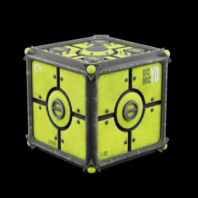 Sci-Fi Green Army Container 3D Model by Neuroforge3D