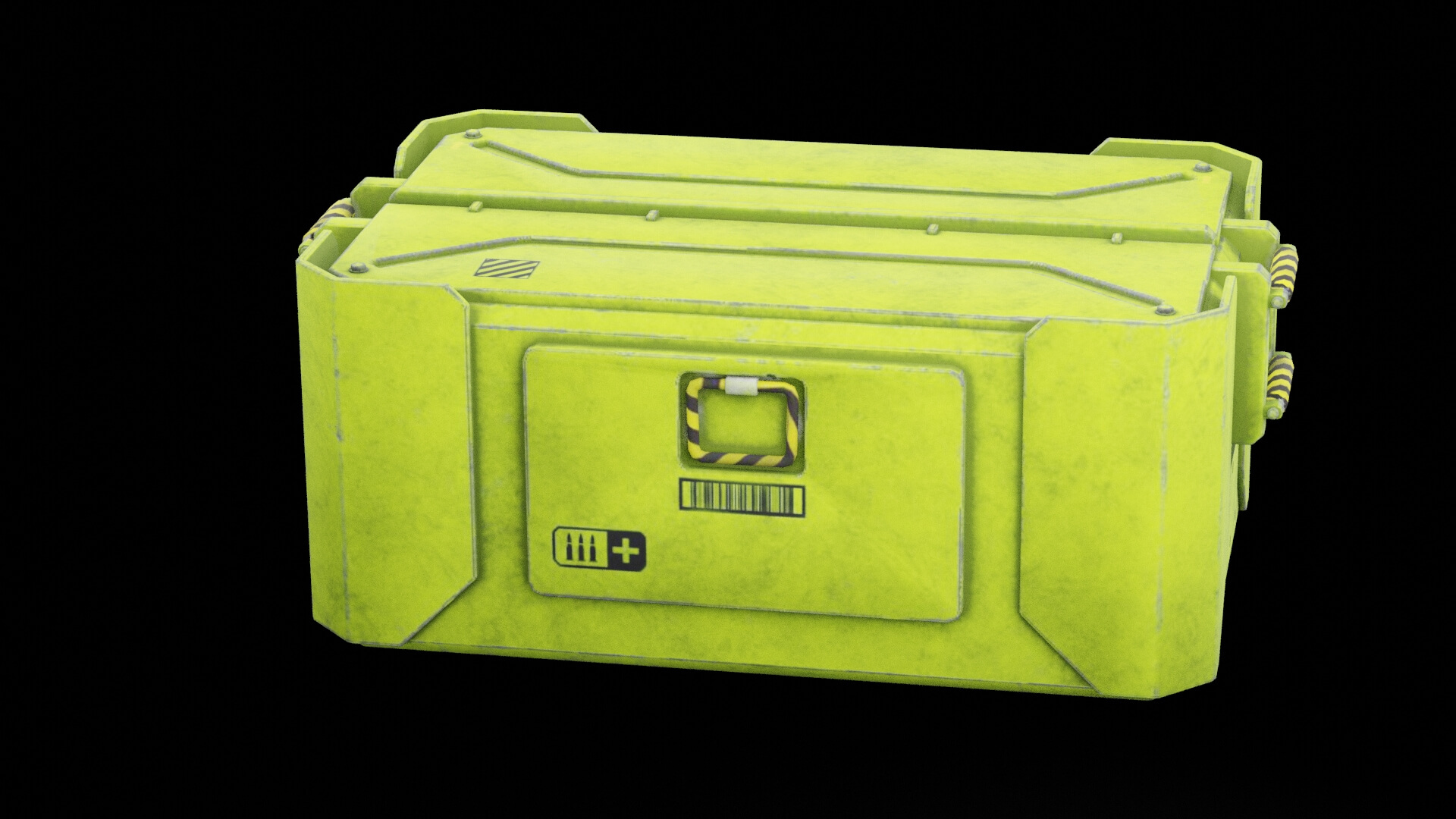 Sci-Fi Green Crate 3D Model by Neuroforge3D