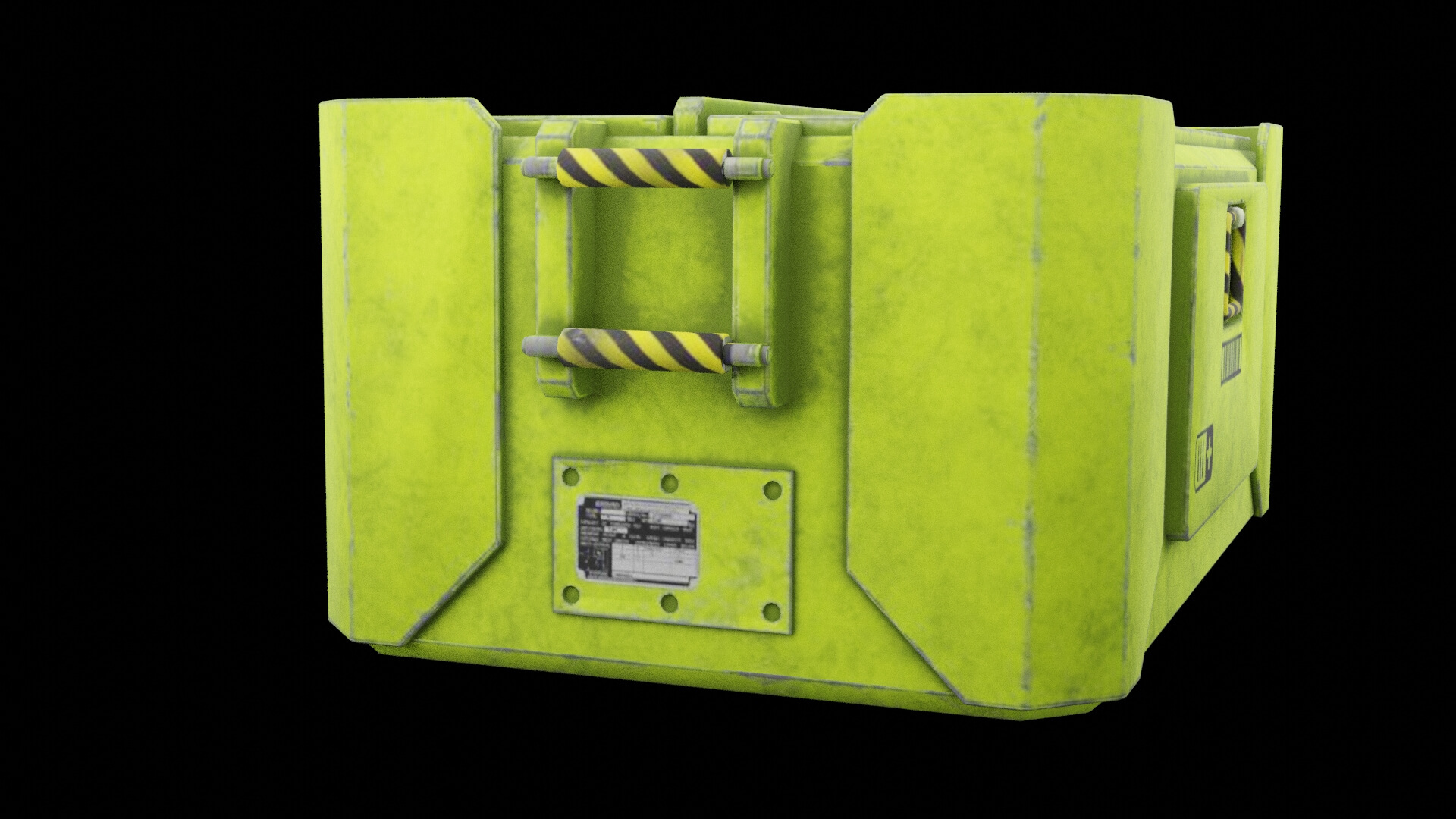 Sci-Fi Green Crate 3D Model by Neuroforge3D