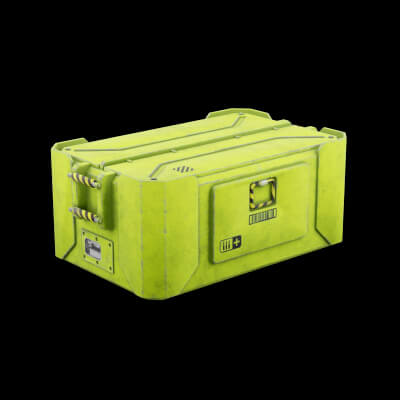 Sci-Fi Green Crate 3D Model by Neuroforge3D